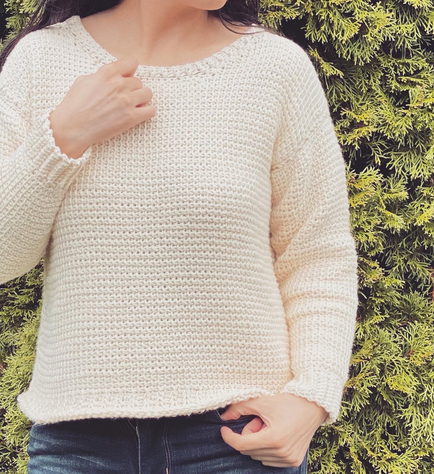 Tunisian crochet sweater step by step tutorial