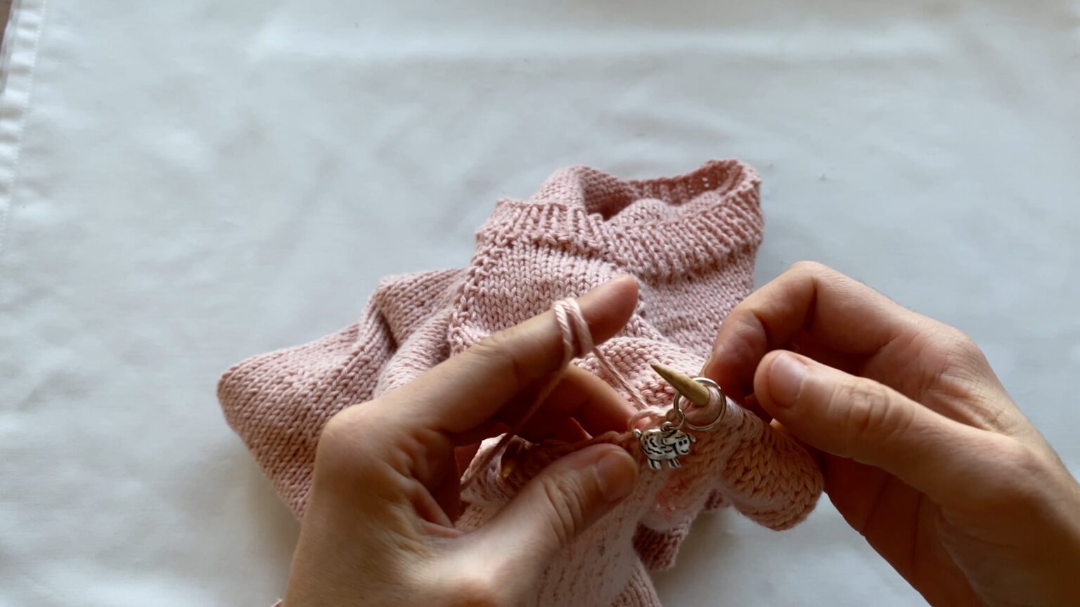 Knitting Top Down Sweater Step By Step Tutorial