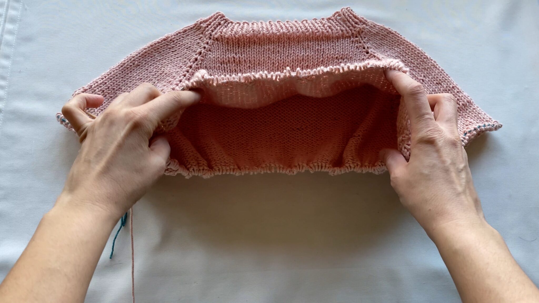Knitting Top Down Sweater Step By Step Tutorial