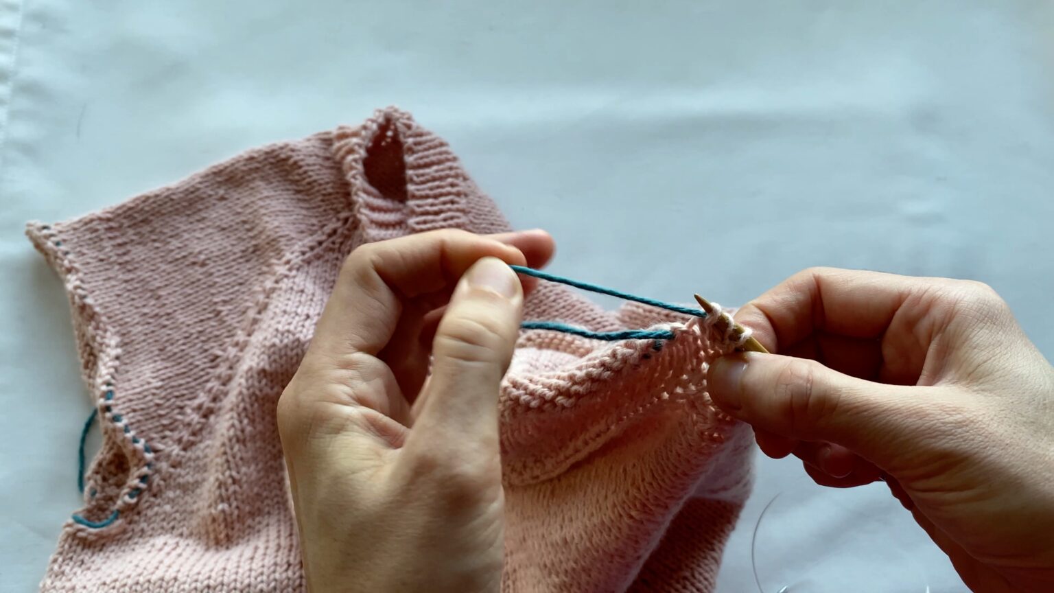 Knitting Top Down Sweater Step By Step Tutorial