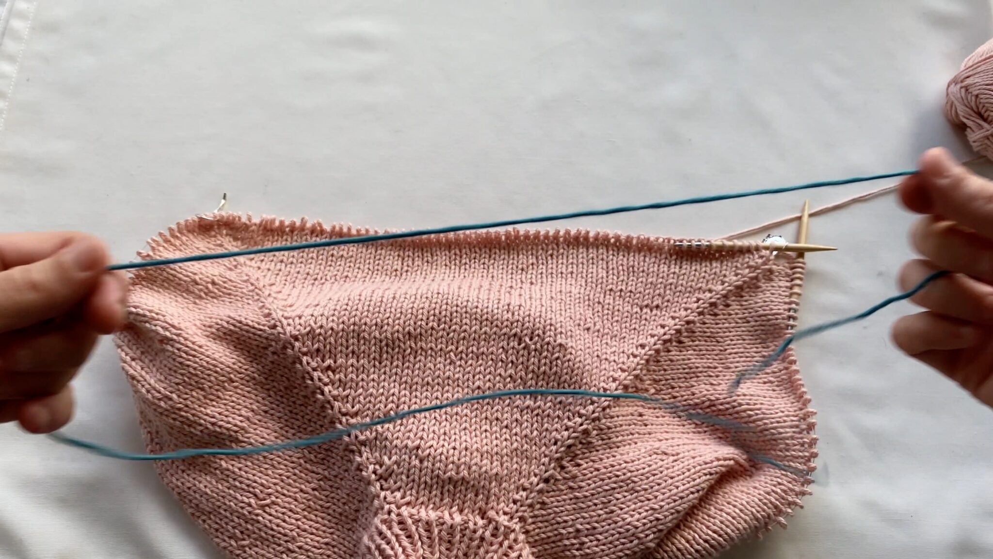 Knitting Top Down Sweater Step By Step Tutorial