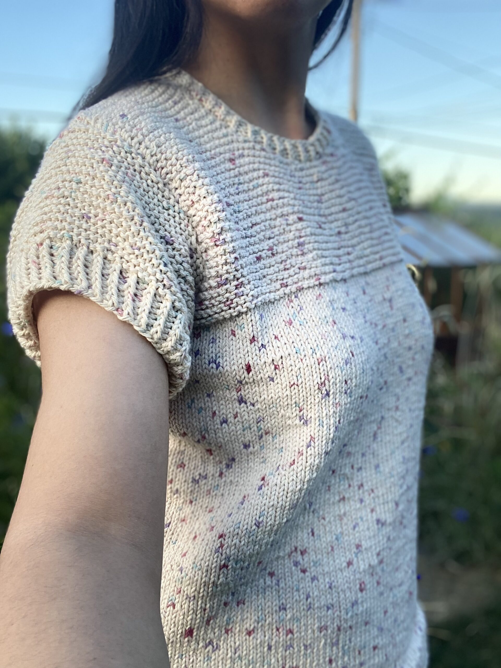 Knitted summer top/ tee