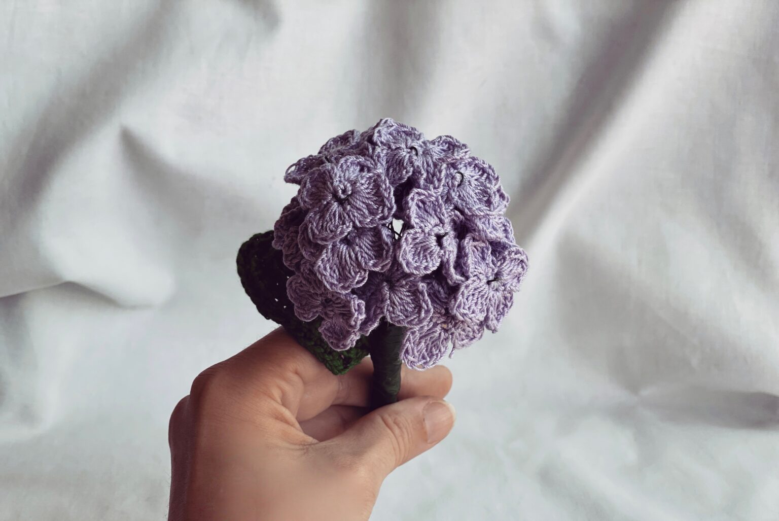 Crochet Miniature Hydrangea Flower