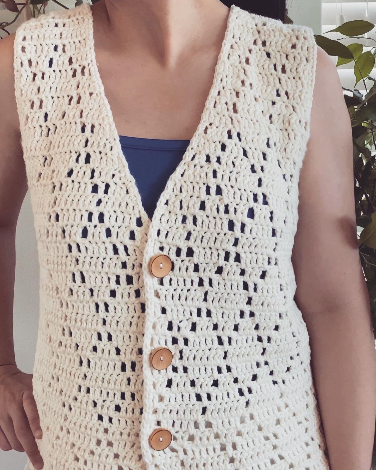Crochet Diamond Lace Summer Top