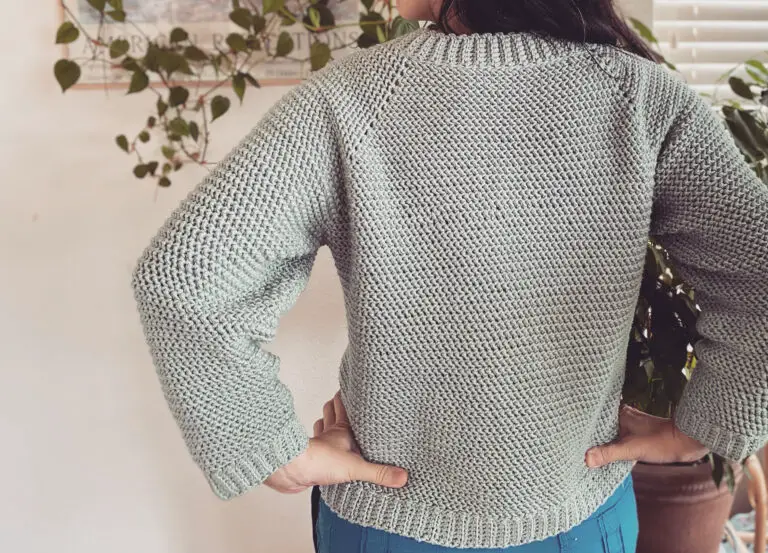 Crochet Top Down Easy Fall/Winter/Spring Sweater